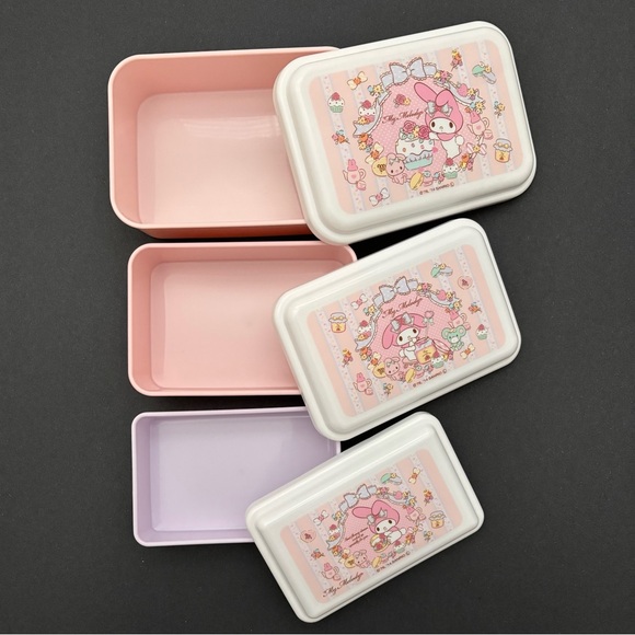 Sanrio | Dining | Sanrio My Melody Nesting Bento Box Set | Poshmark